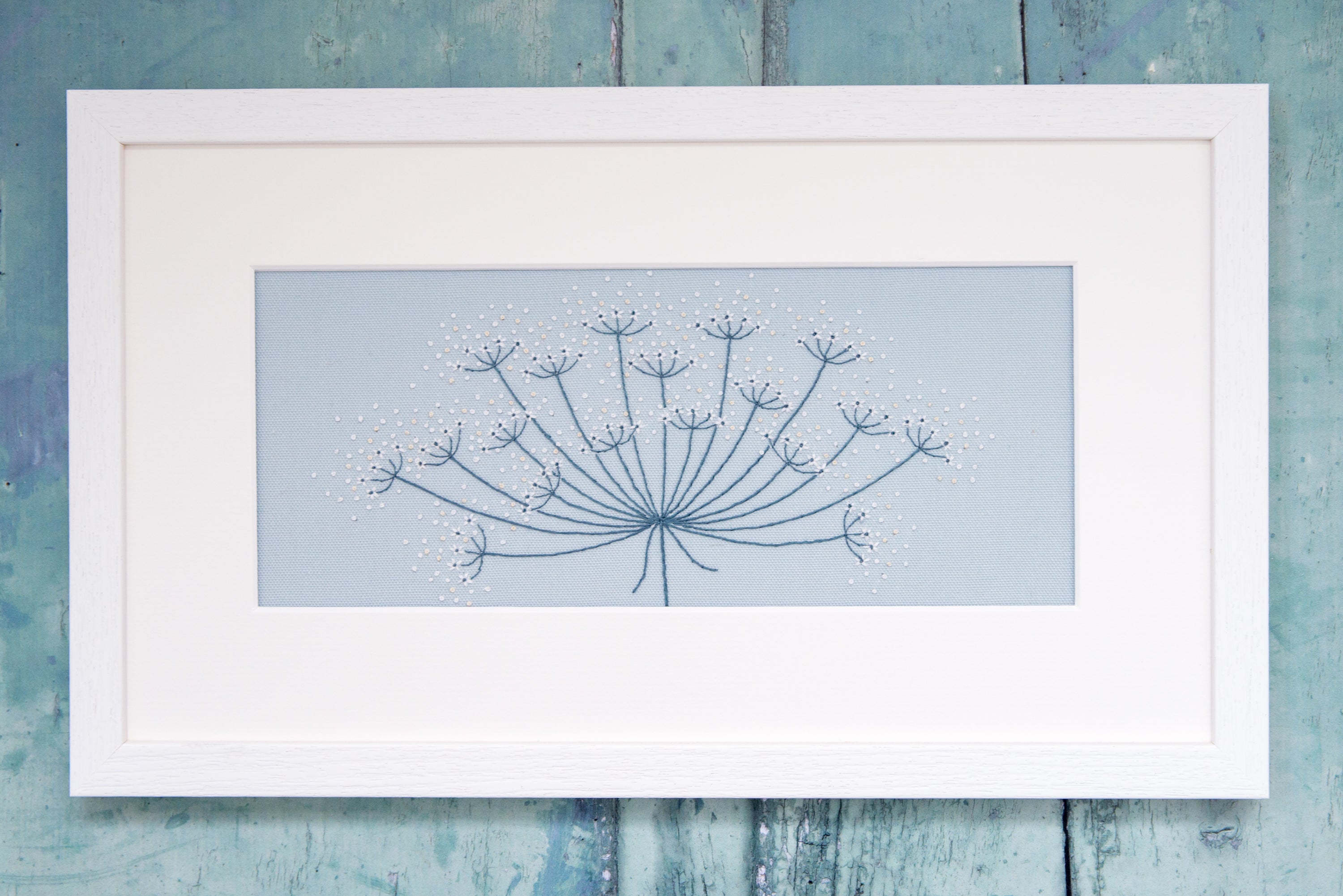 Queen Anne's Lace Kit (Duck Egg) – Jo Butcher Embroidery Artist