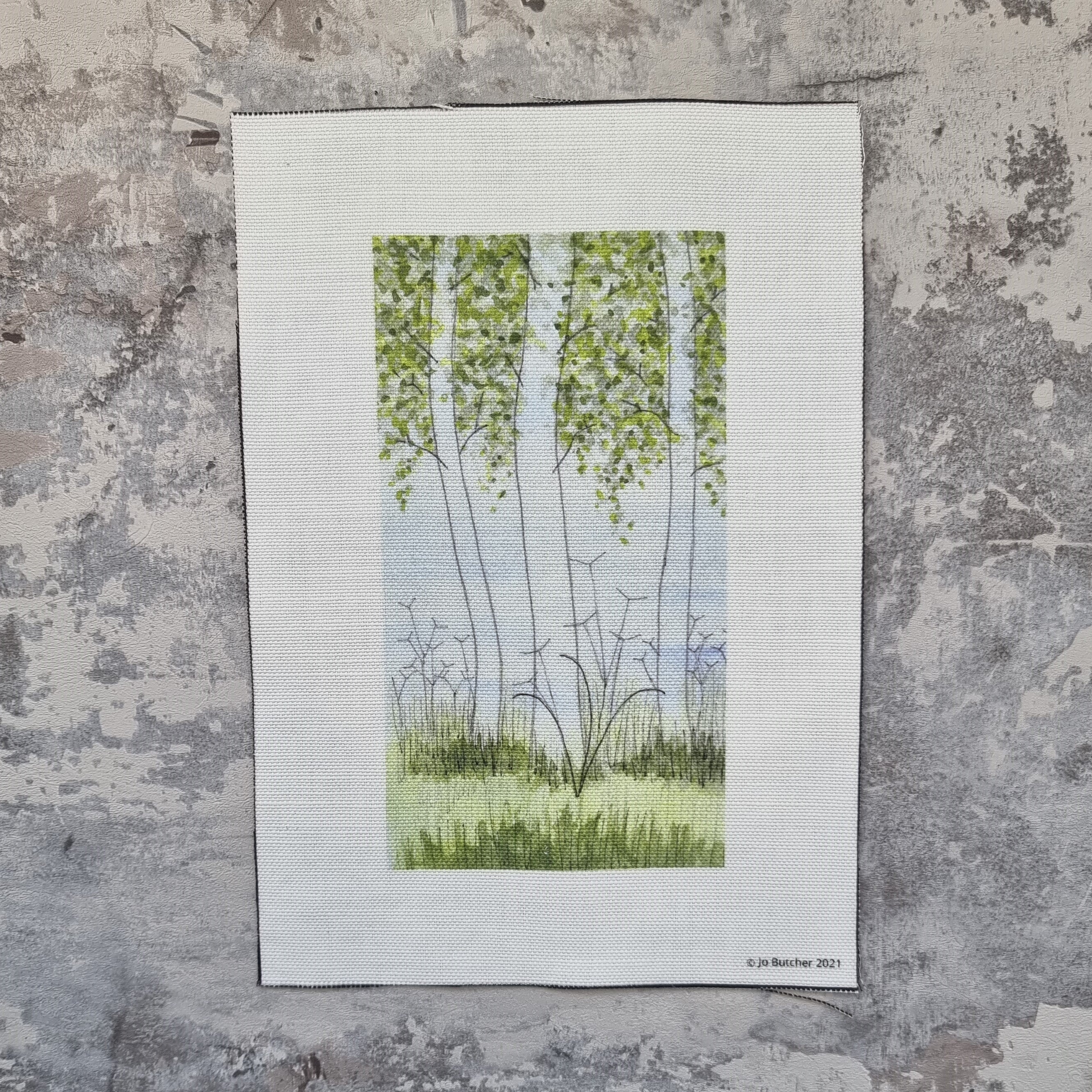 Silver Birches Background – Jo Butcher Embroidery Artist